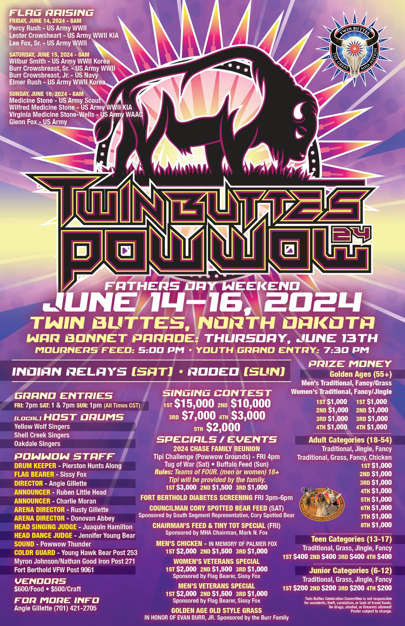 2024 Twin Buttes Celebration contest winners - Buffalo’s Fire