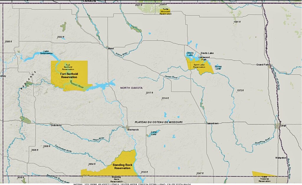 Turtle Mountain Band of Chippewa gift five symbolic white buffalo ...