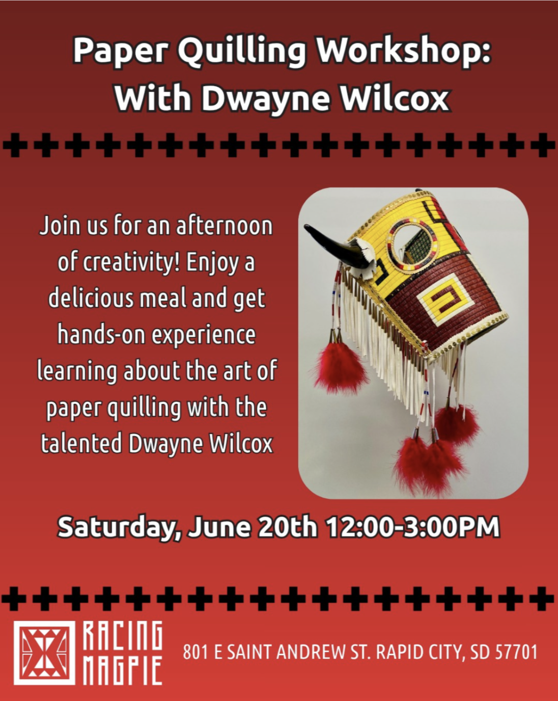 Racing Magpie to host paper quilling workshop with Dwayne Wilcox ...